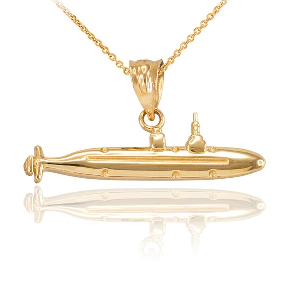 Element Shine | Accessories | 4k Solid Gold Uss Marines Submarine ...